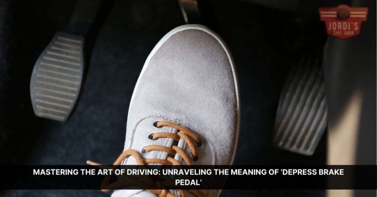 Mastering the Art of Driving: Unraveling the Meaning of 'Depress Brake ...