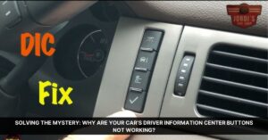 Solving the Mystery: Why Are Your Car's Driver Information Center ...